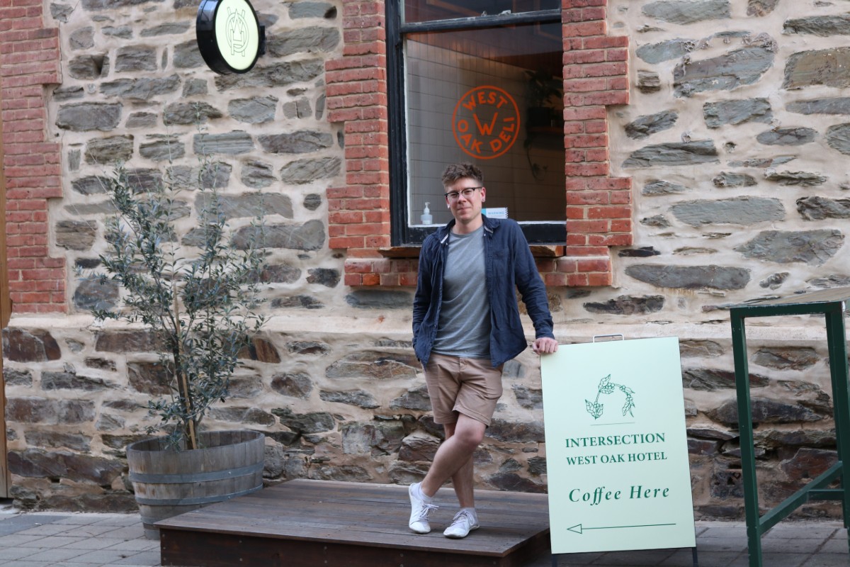 Adelaide Economics alumni Adam Marley delivers us coffee with a ...